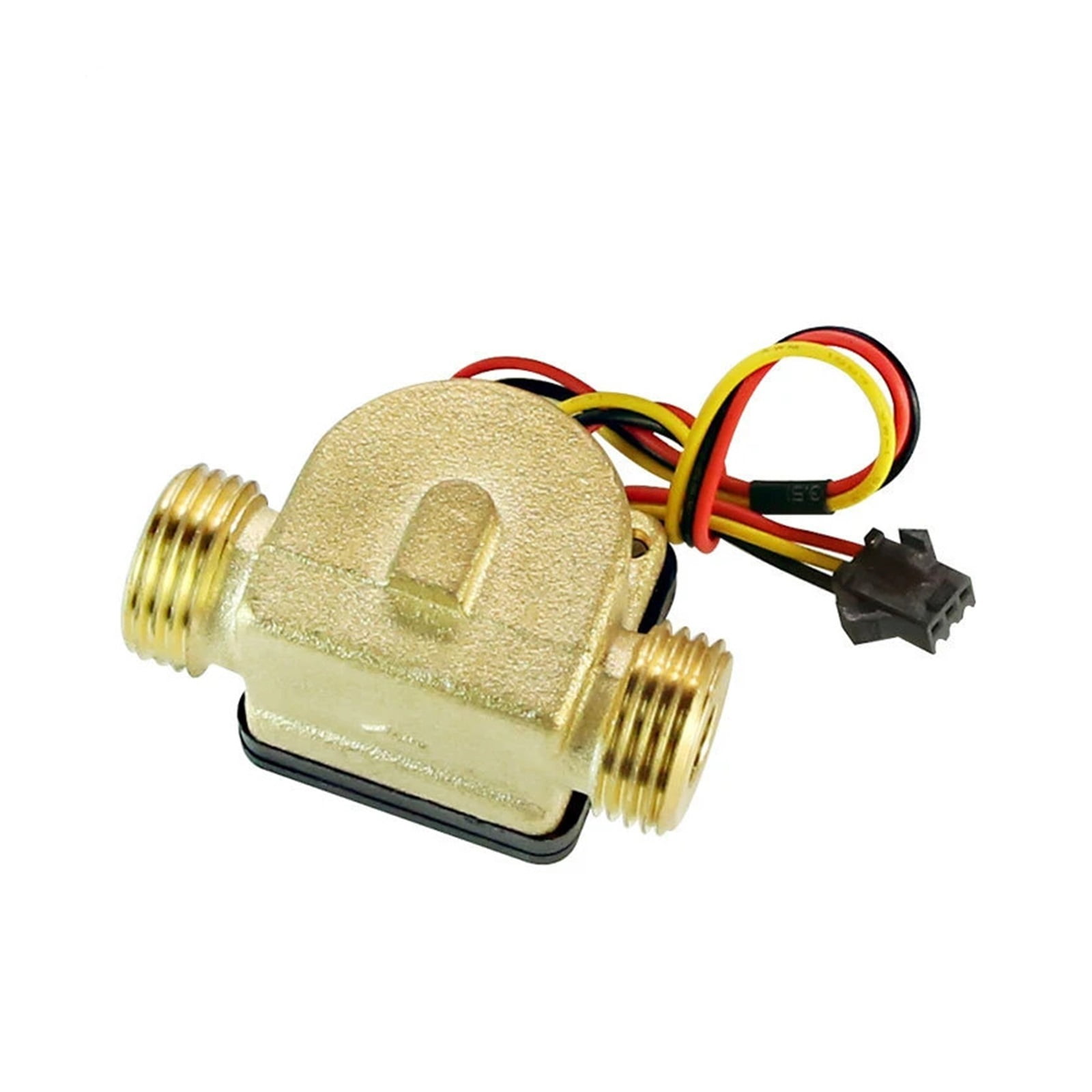 1/2" Water Flow Sensor Brass 1.75MPa Hall Sensor Turbine Pulse ...