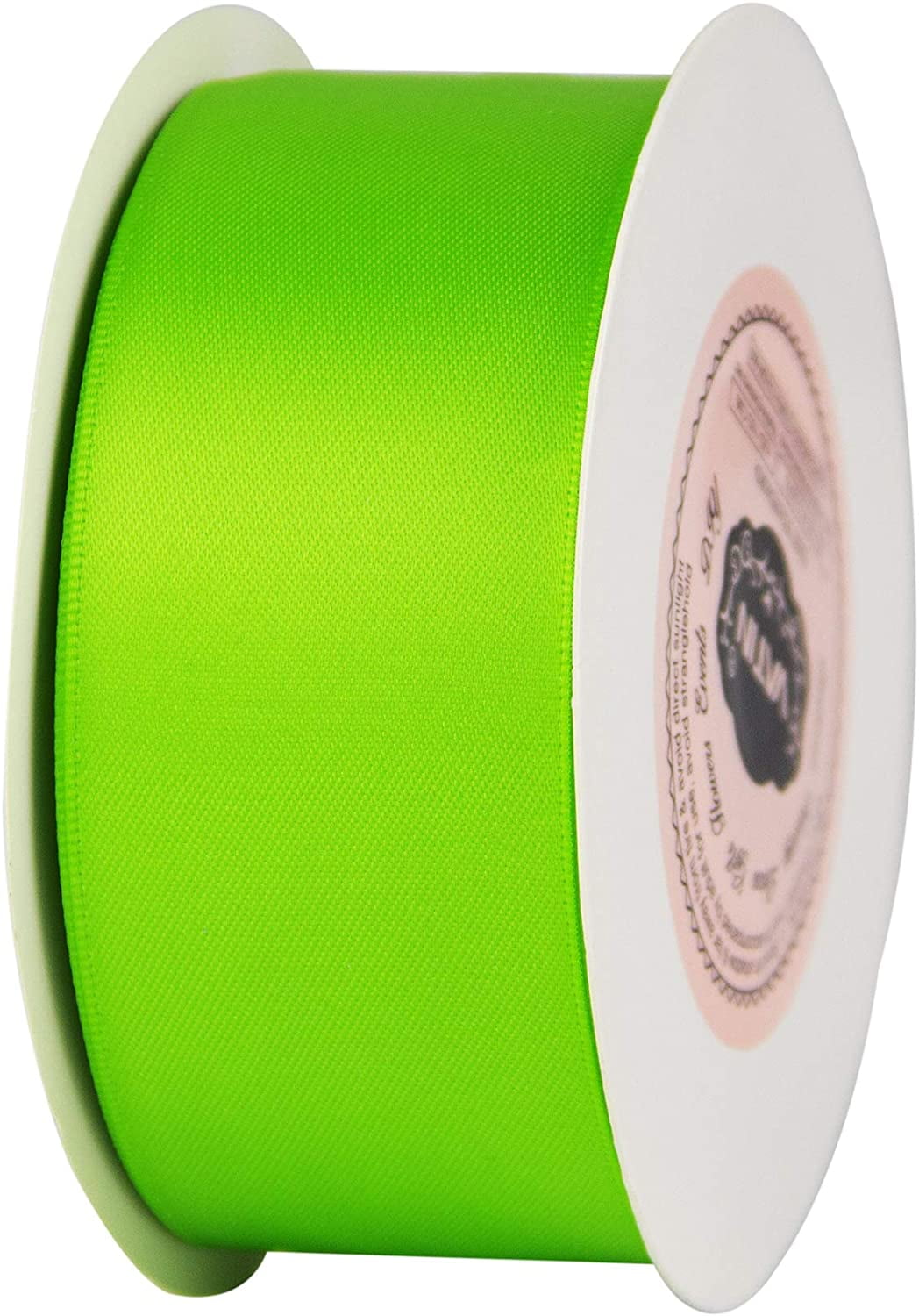 1/2" Wide Double Faced Polyester Emerald Green Satin Ribbon Continuous ...