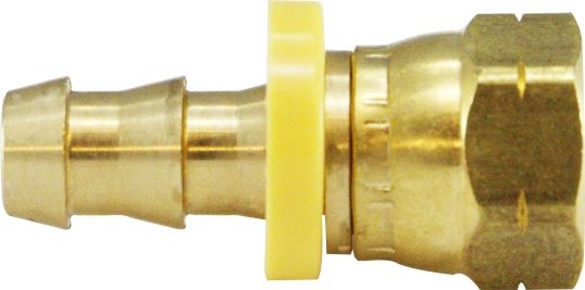 1/2 X 1/2 POHB X F Flare Swivel, Push On Hose Barb, Brass Fittings ...