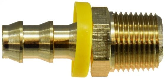 1/2 X 1/2 POHB X MIP Adapter, Push On Hose Barb, Brass Fittings ...