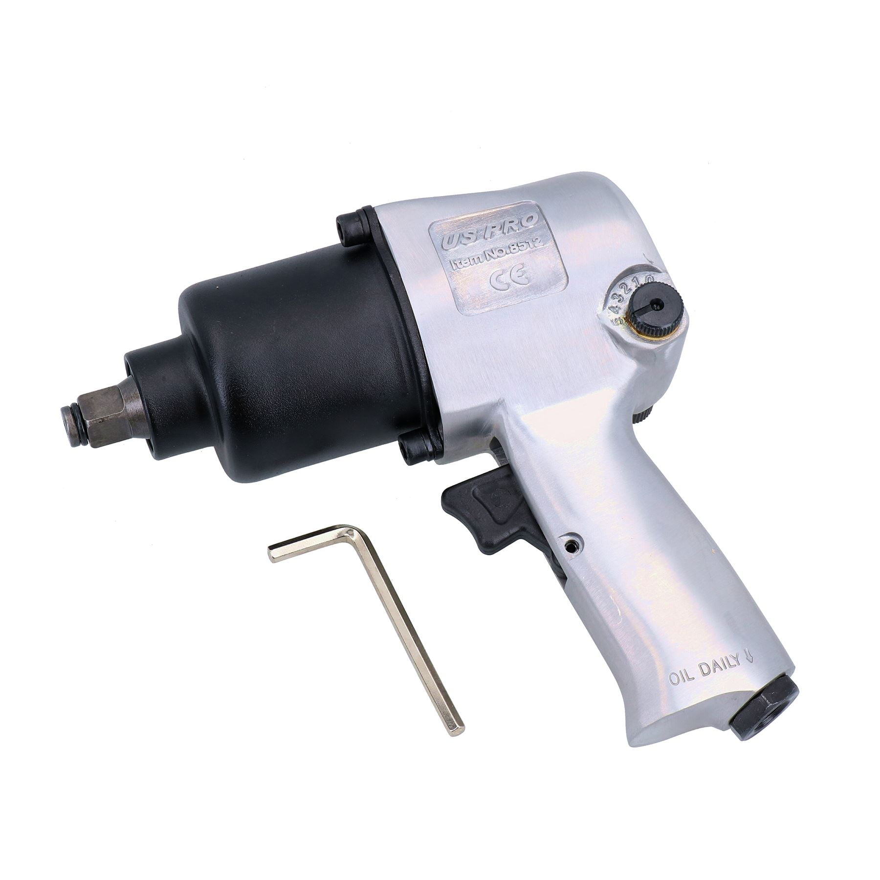 Half Inch Drive Air Impact Wrench / Gun, Maximum Torque 400 ft/lbs, U.S ...