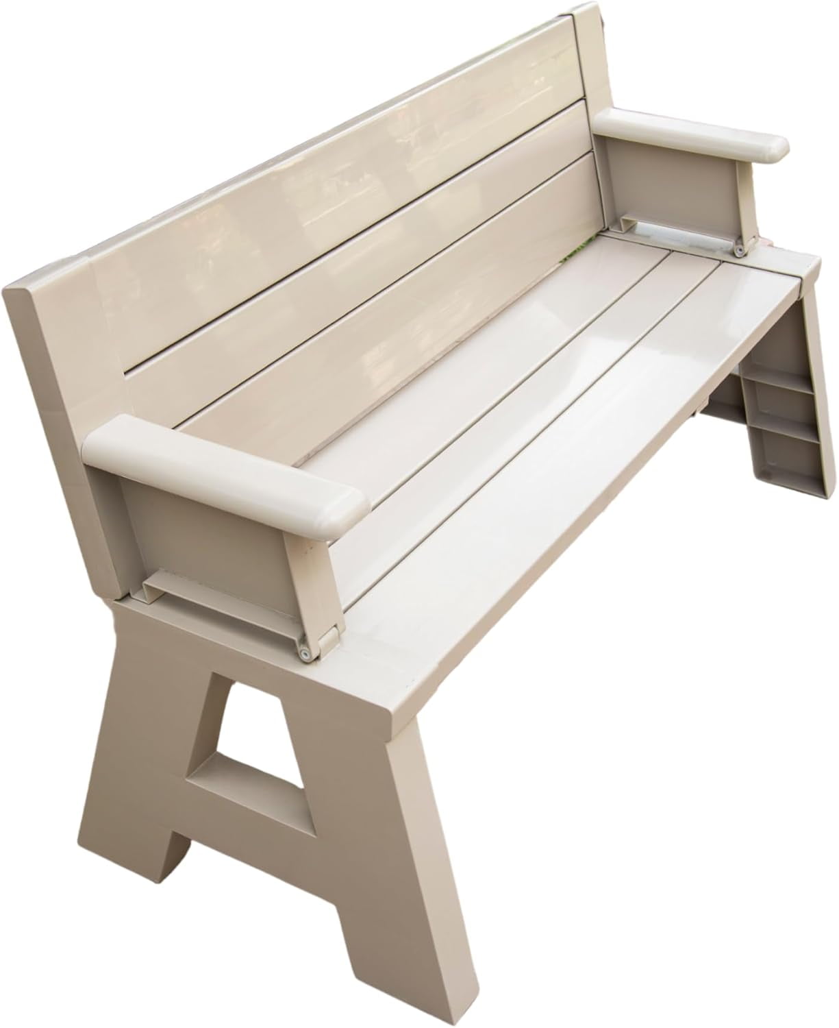 1 2-in-1 Outdoor Convertible Bench to Picnic Table | Space-Saving ...