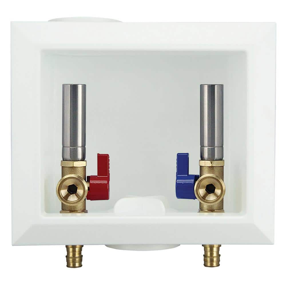 1/2 in. Brass PEX-A Barb x 3/4 in. Male Hose Thread Washing Machine ...