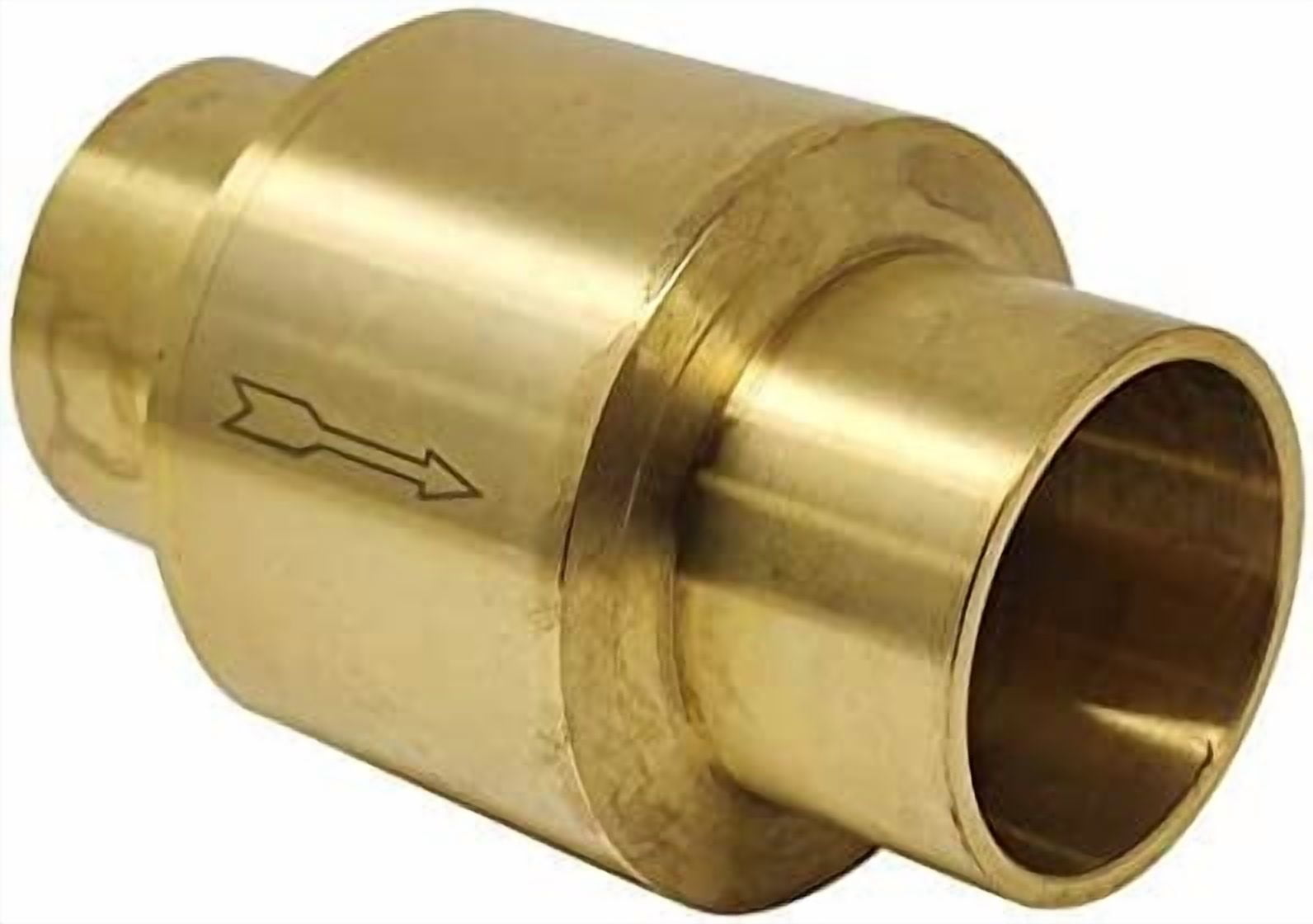 1/2 inch Brass In Line Spring Check Valve, Sweat x Sweat, (Click in for ...
