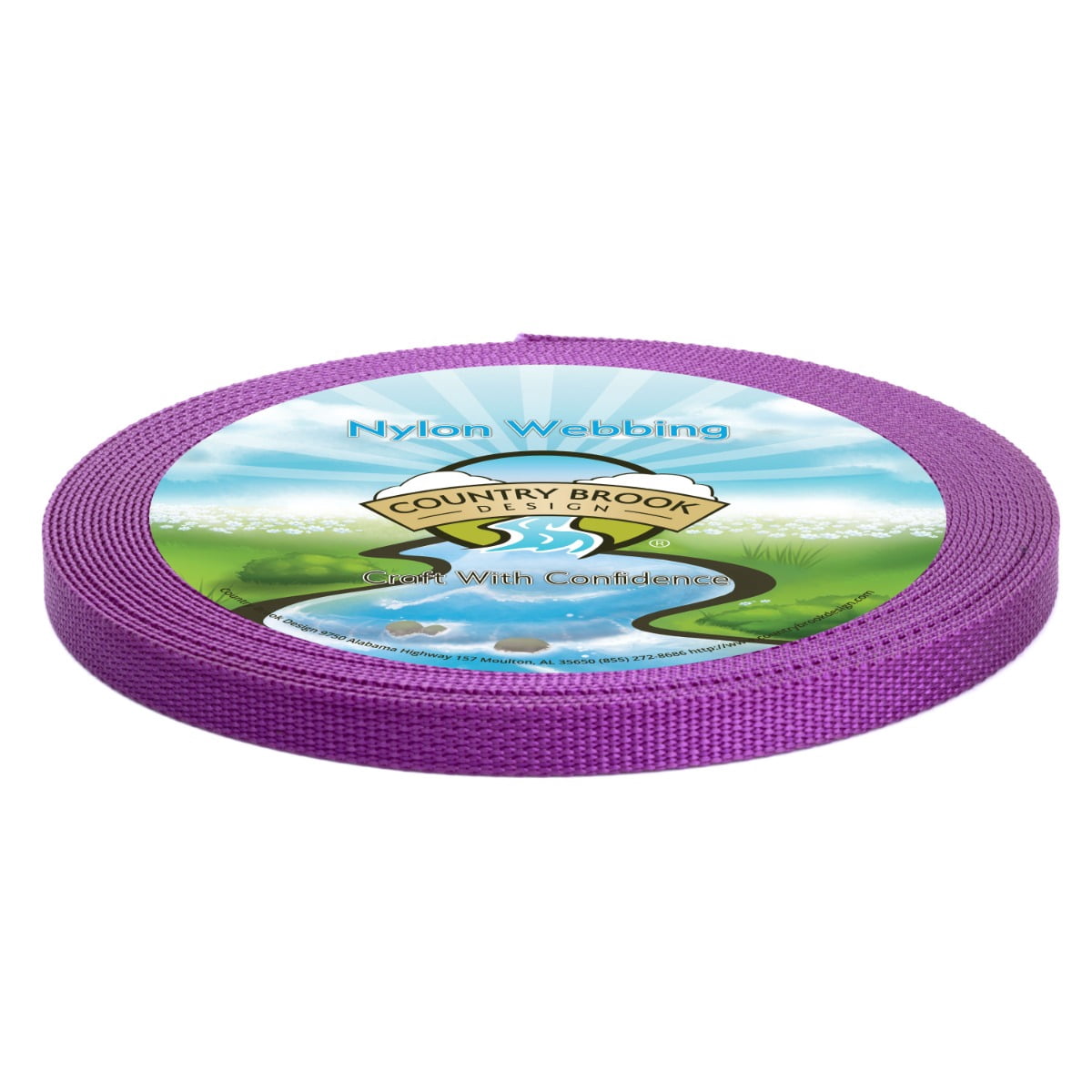 1/2 inch Bright Purple Heavy Plus Nylon Webbing Closeout, 50 Yards ...