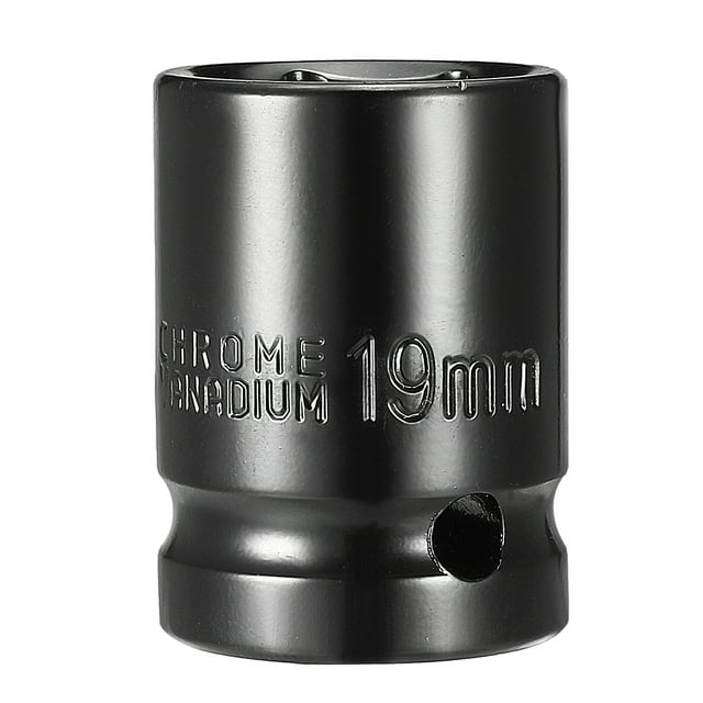 1/2-inch Drive 19mm 6-Point Shallow Impact Socket, Cr-V Steel - Walmart.com