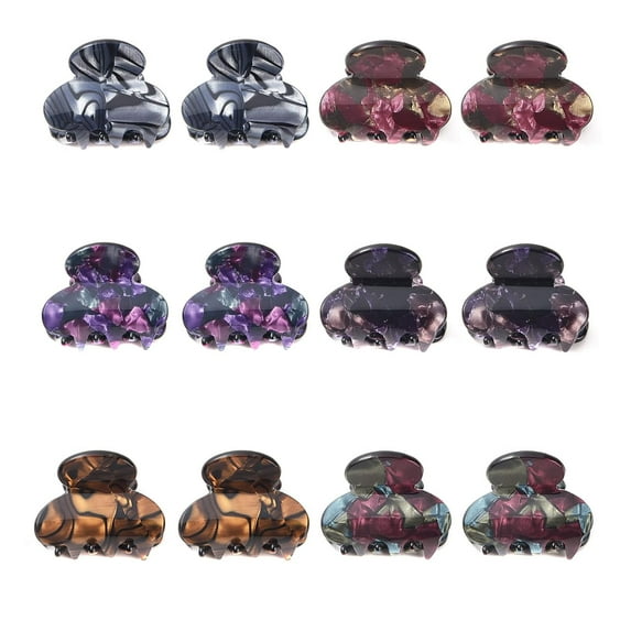 1.2 inch Small Hair Clips Plastic Hairs Claws Barrette Small Hairpin ...