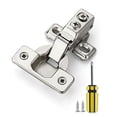 1/2 inch overlay 50 Pack Short Arm Kitchen Cabinet Hinges, Face Frame ...