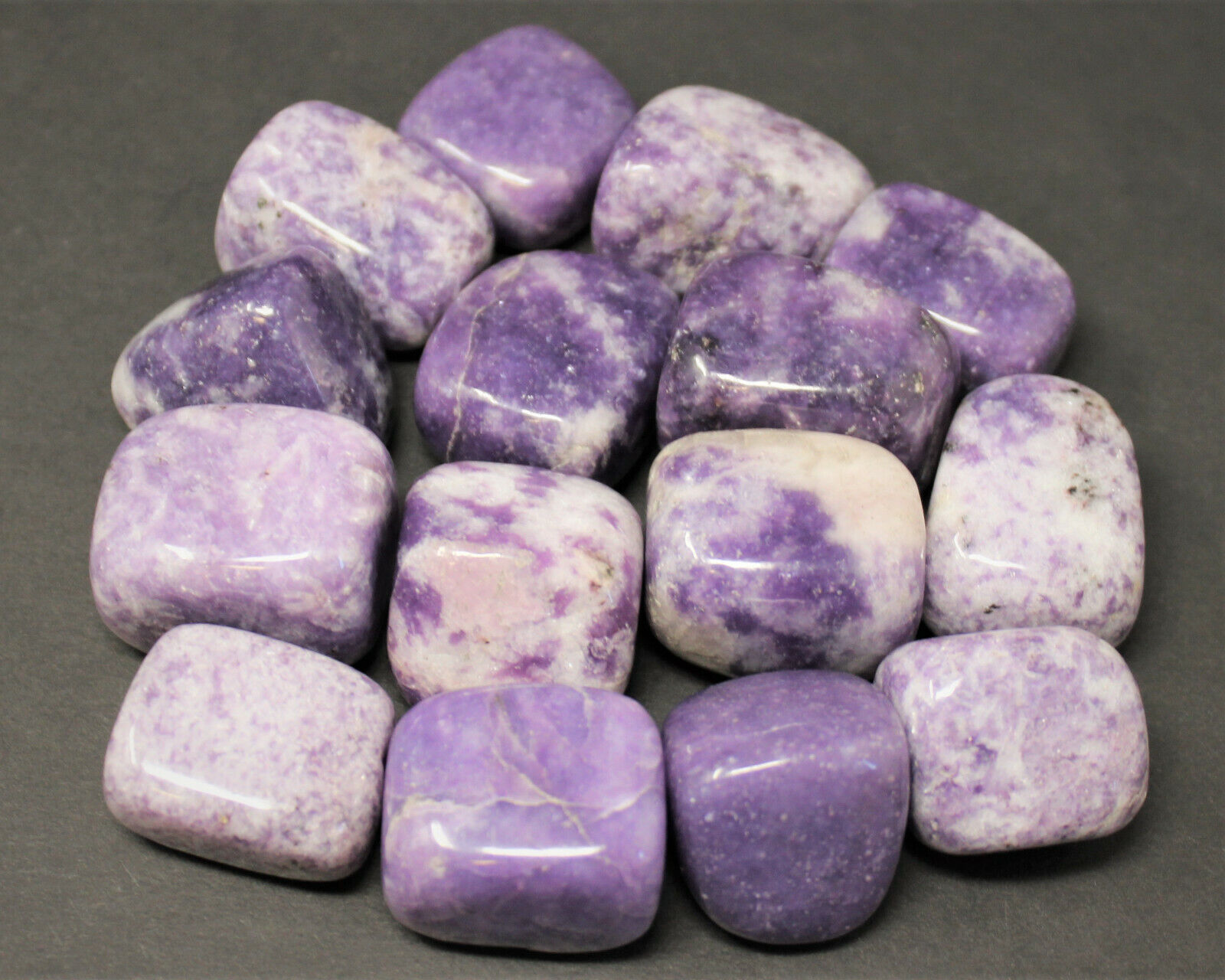 1/2 lb Bulk Lot Lepidolite Tumbled Stone (Crystal Healing Reiki Tumble ...