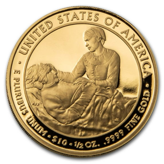 Walmart 1/2 oz Gold First Spouse BU/PR Coins (Random Year, w/Box, CoA ...