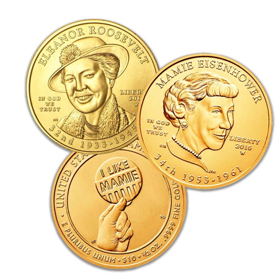 1/2 oz Gold First Spouse Coins BU/Proof Random Year In Cap - Walmart.com