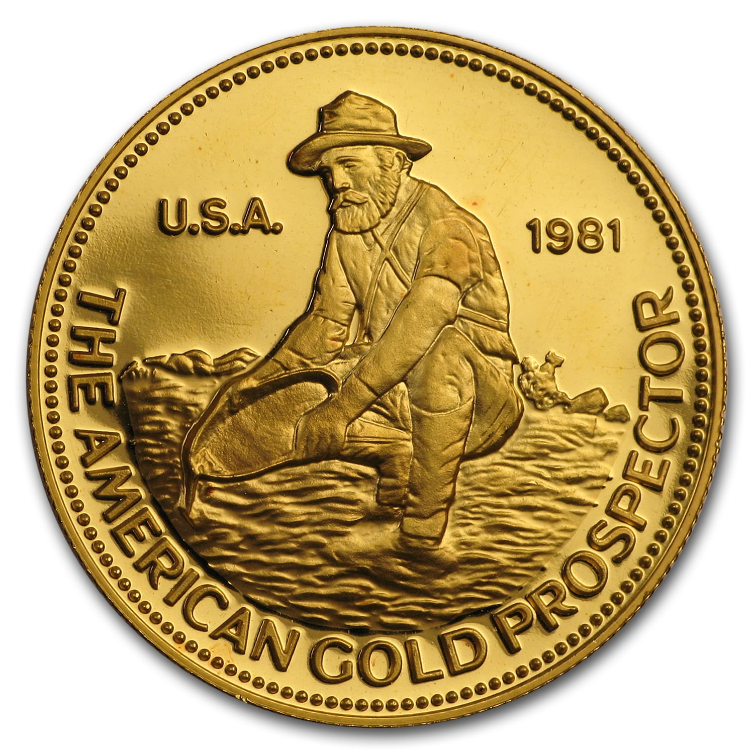 1/2 oz Gold Round - Engelhard (Prospector) - Walmart.com