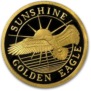1/2 oz Gold Round - Sunshine Minting/Mining (Golden Eagle) - Walmart.com