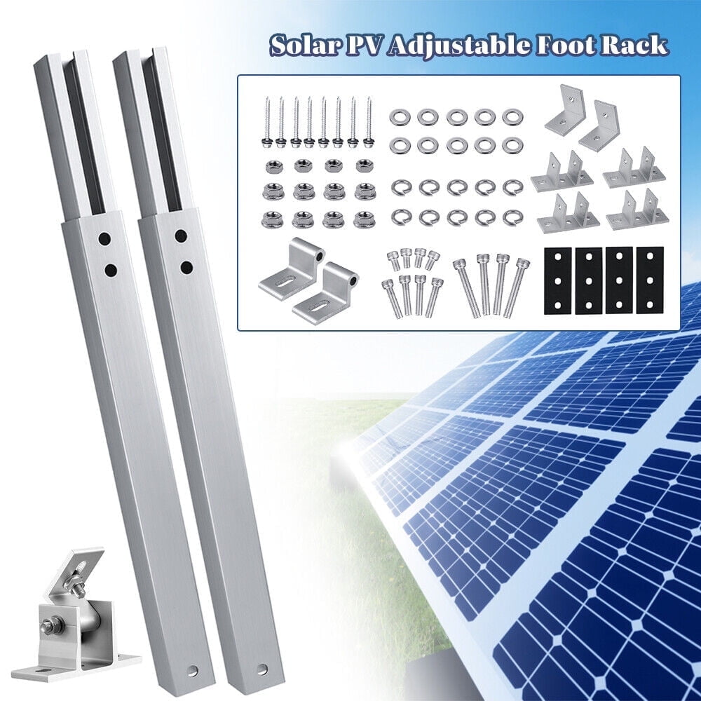 1/2 set Adjustable Solar Panel RV ti/lt Mount Brackets Flat Surface ...