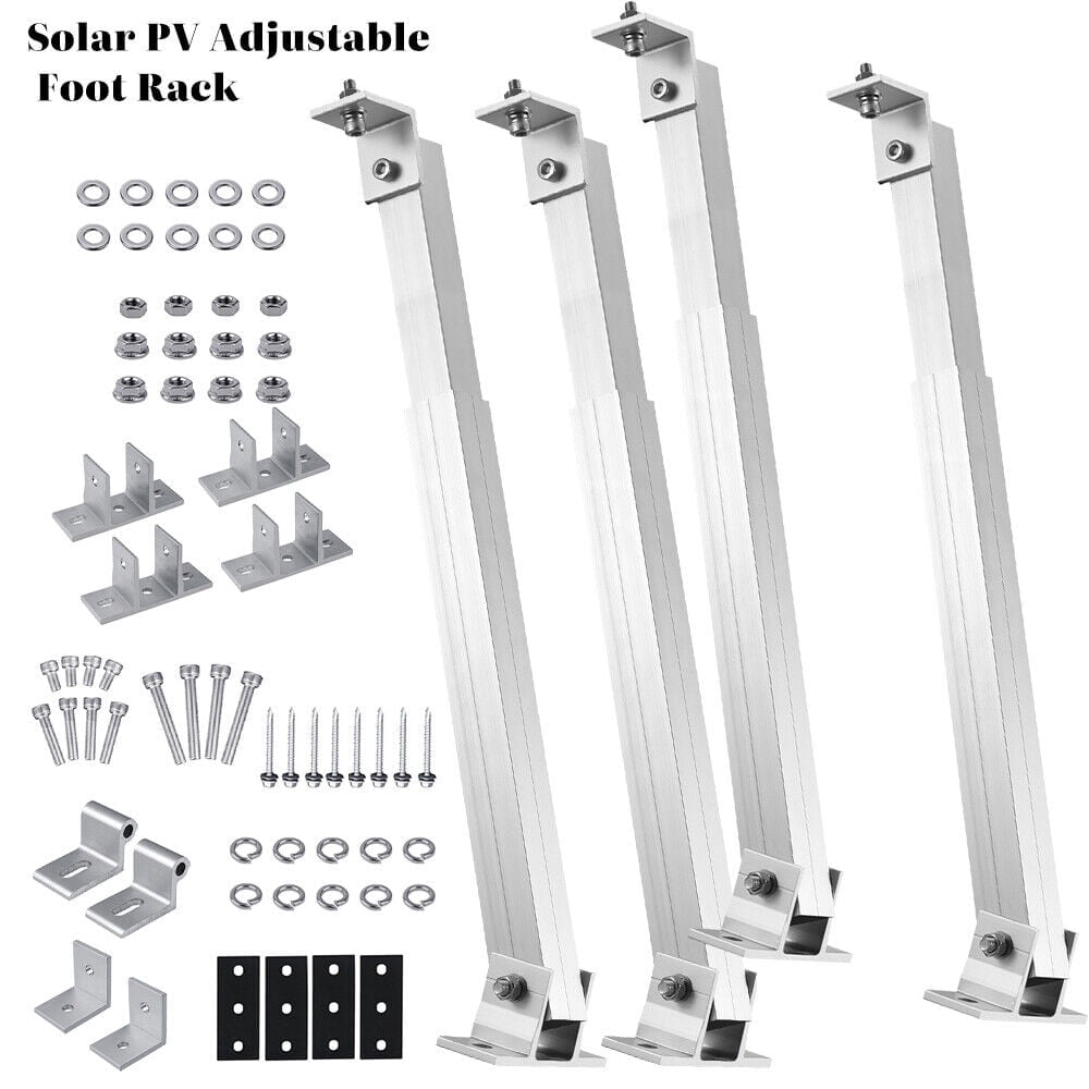 1/2 set Adjustable Solar Panel RV ti/lt Mount Brackets Flat Surface ...