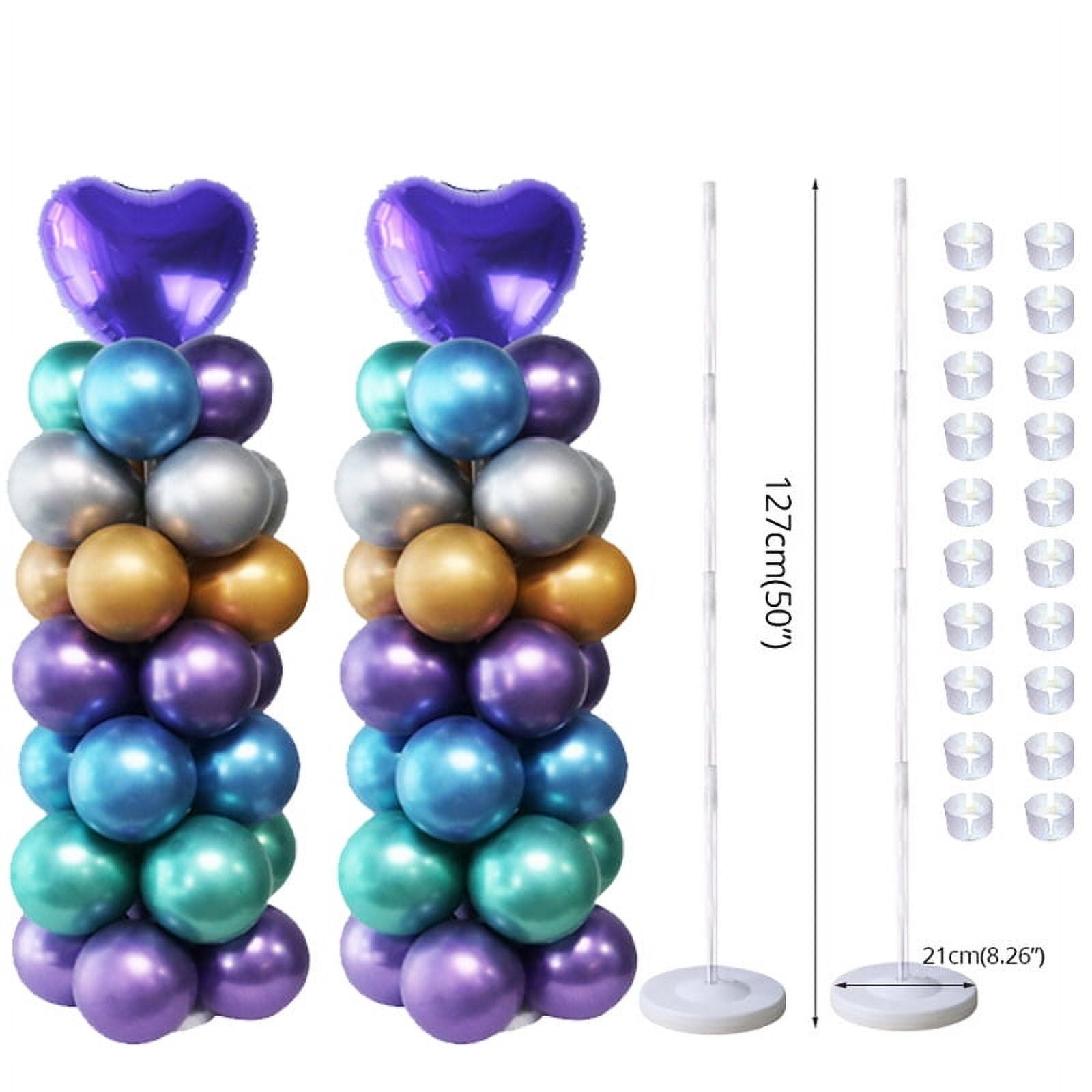 1/2 set Latex Balloon Holder Balloons Stand Column Metallic Balloons ...
