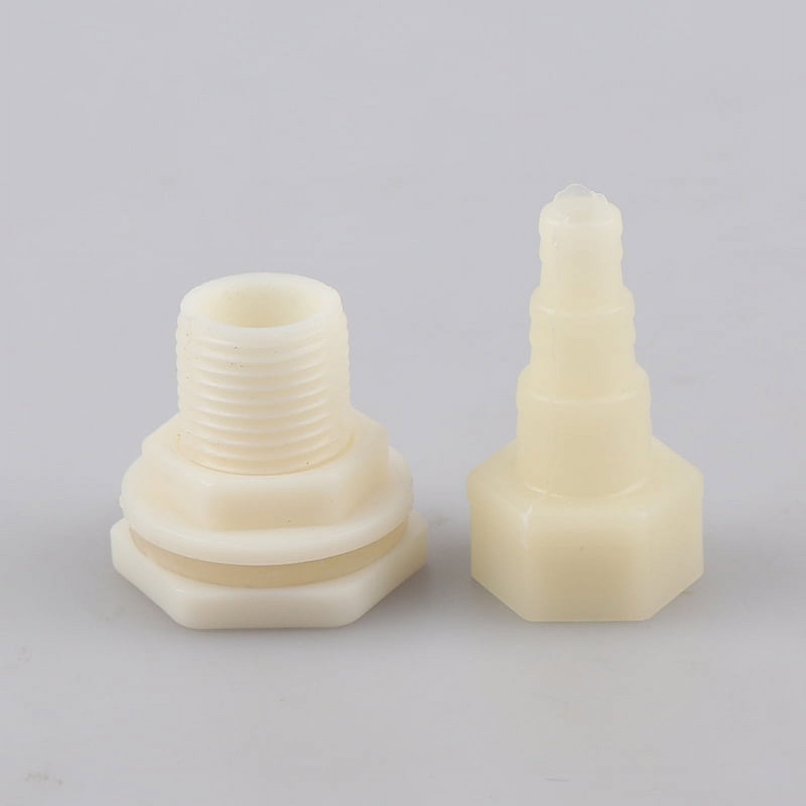 1/2" tank Bulkhead Pipe Joints bucket inlet outlet connector water tank ...