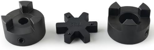 1/2" to 1" L090 3-Piece L-Jaw Coupling Set & Buna-N NBR Rubber Spider ...