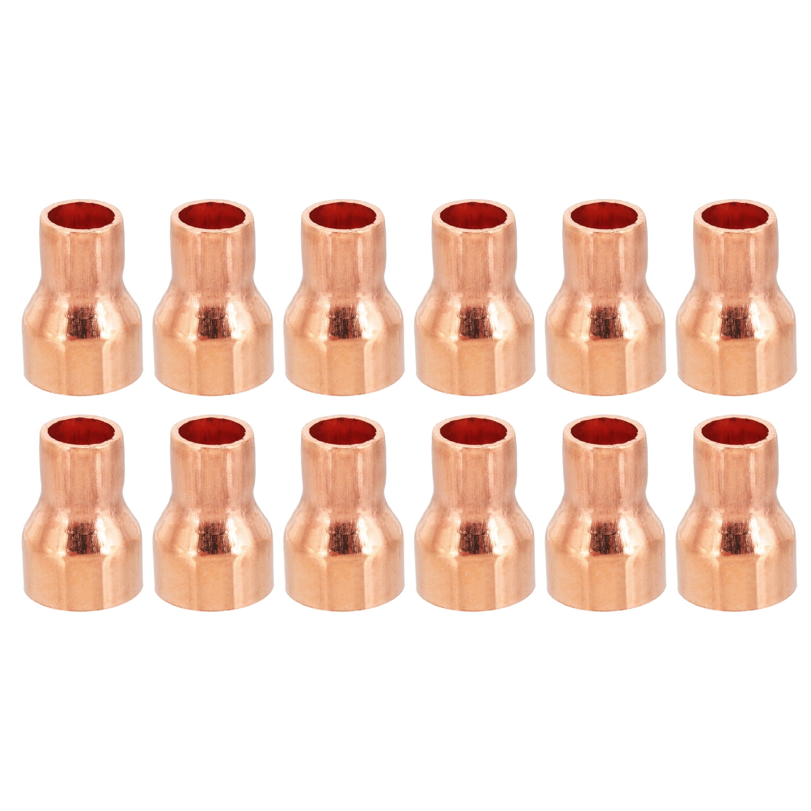 1/2" to 5/16" ID Copper Reducer, 12Pcs Pure Copper Reducing Coupling ...