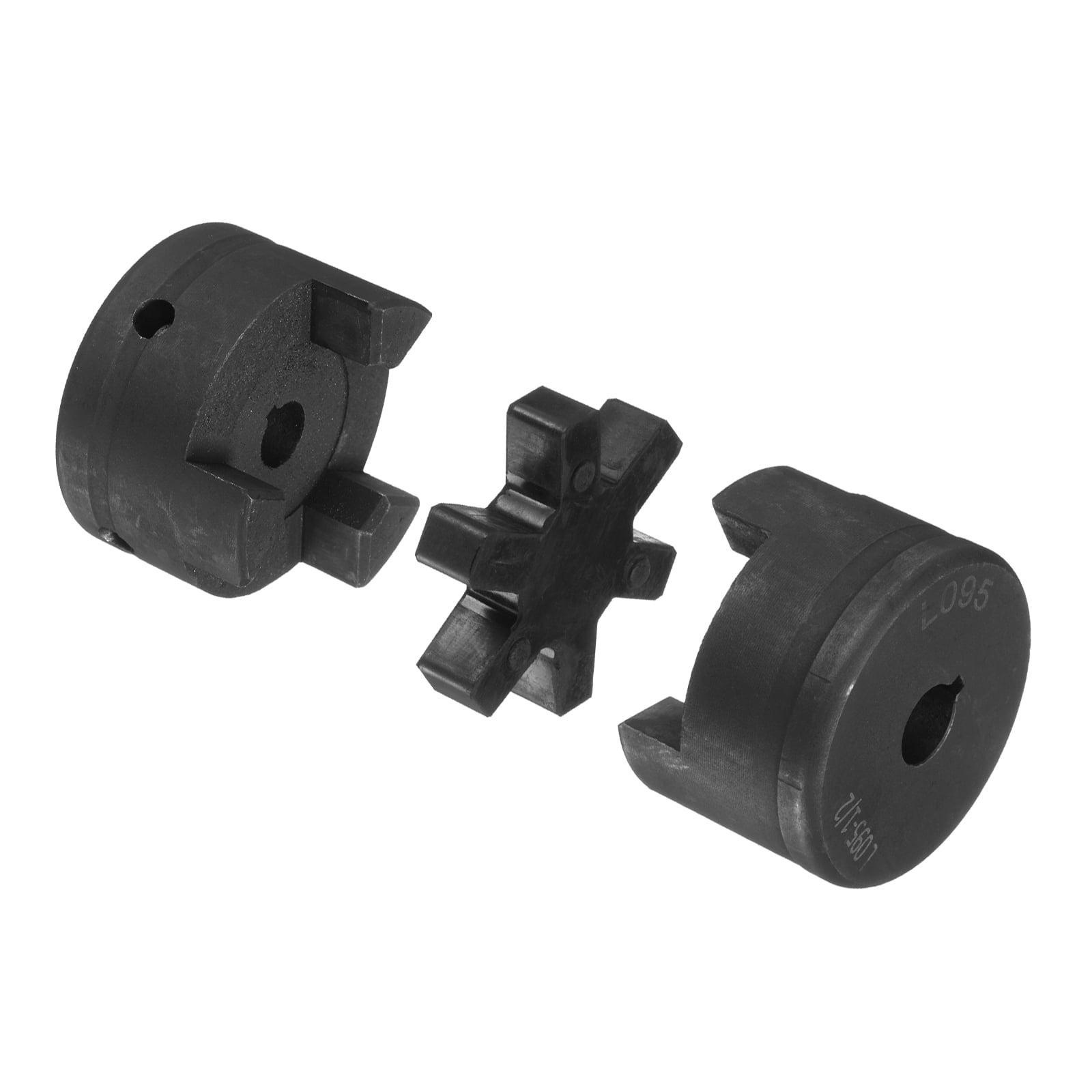 1/2 " to 7/8" L095 Flexible 3-Piece L-Jaw Coupling Coupler Set & Buna-N ...