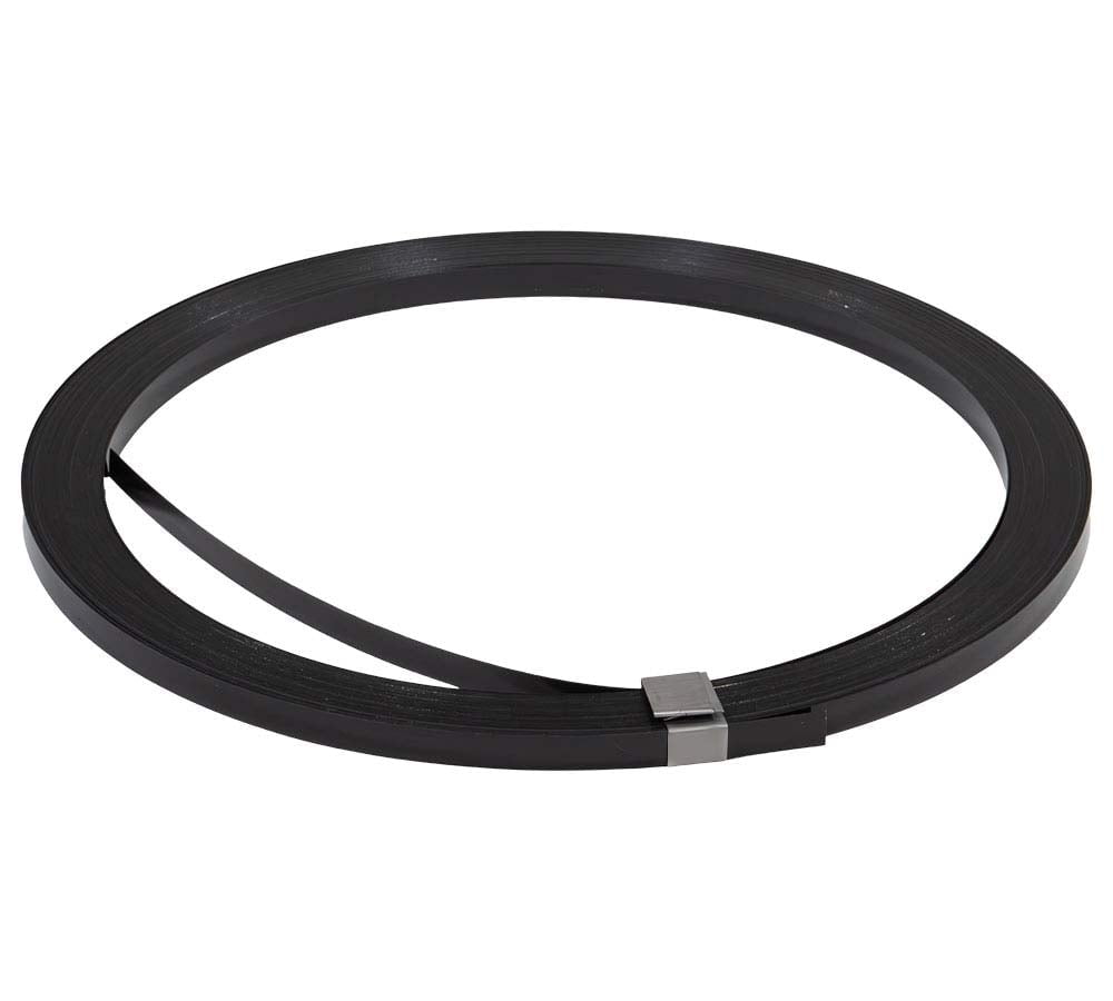 1/2" x 0.020" x 300' Black Steel Strapping Coil 1100 lbs Breaking ...
