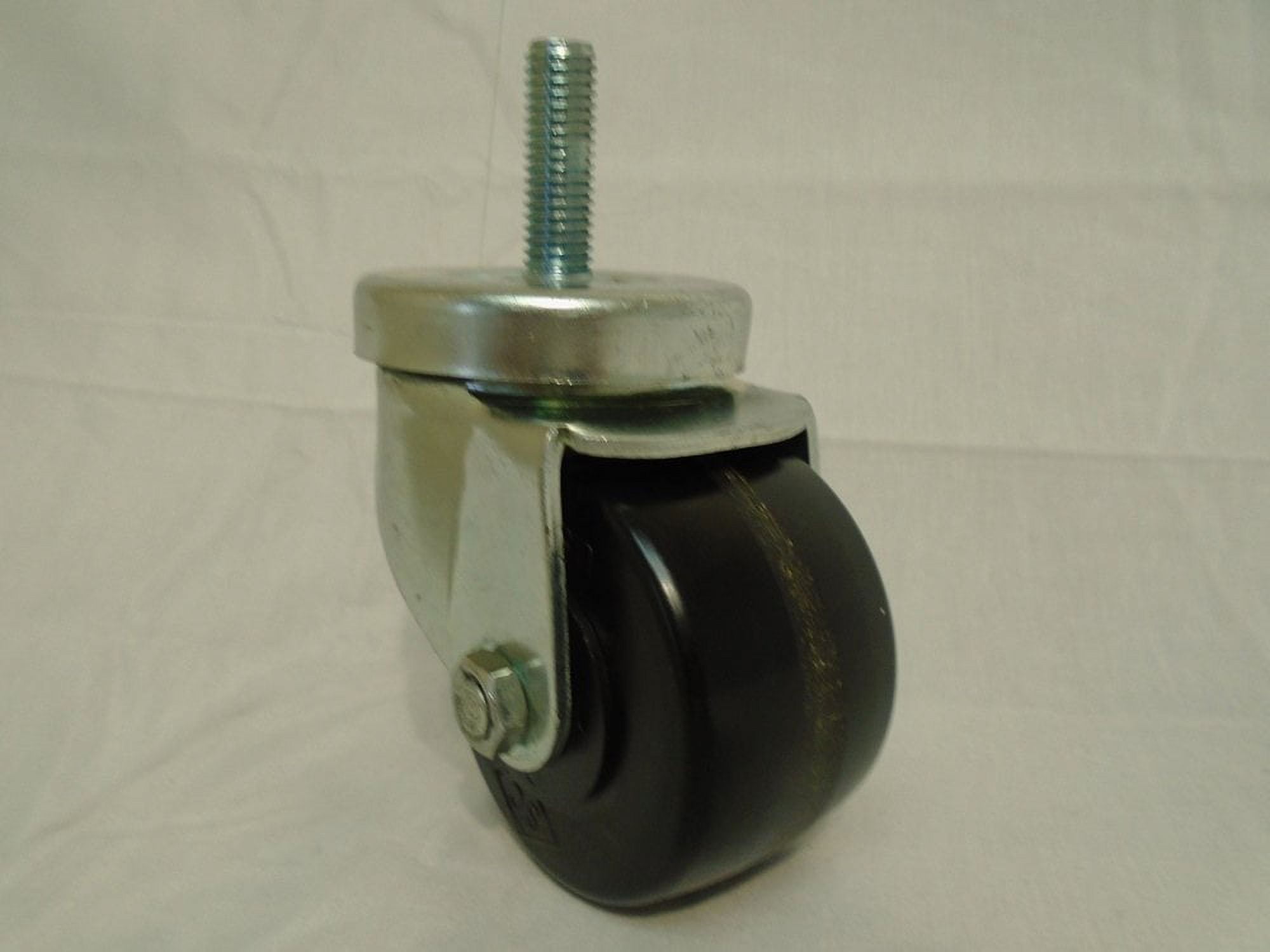 1/2" x 1-1/2" Threaded Stem Ice Machine Caster Low Profile, Supports ...