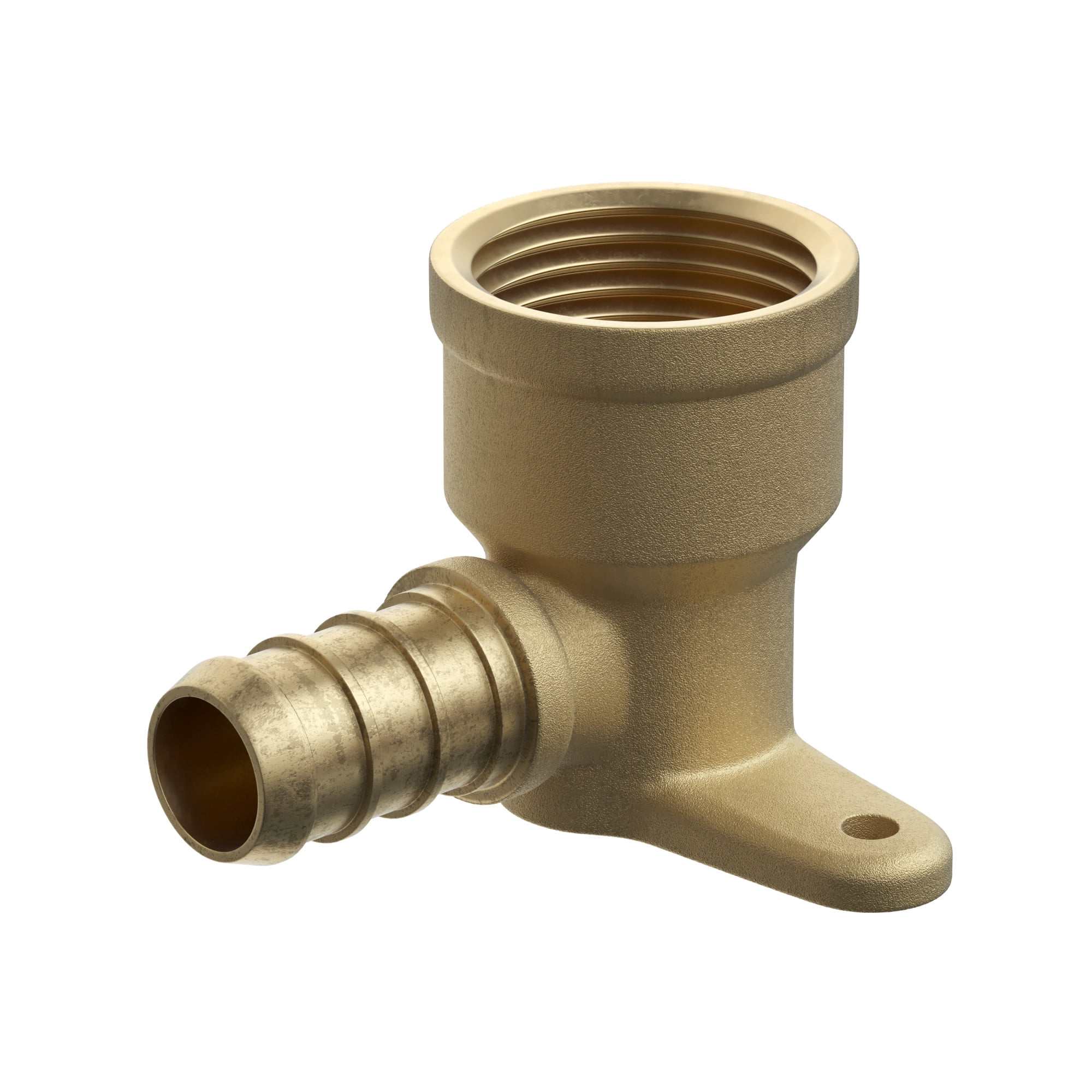 1/2" x 1/2" Brass PEX x Female Drop Ear 90 Elbow, Lead Free,PartNo ...