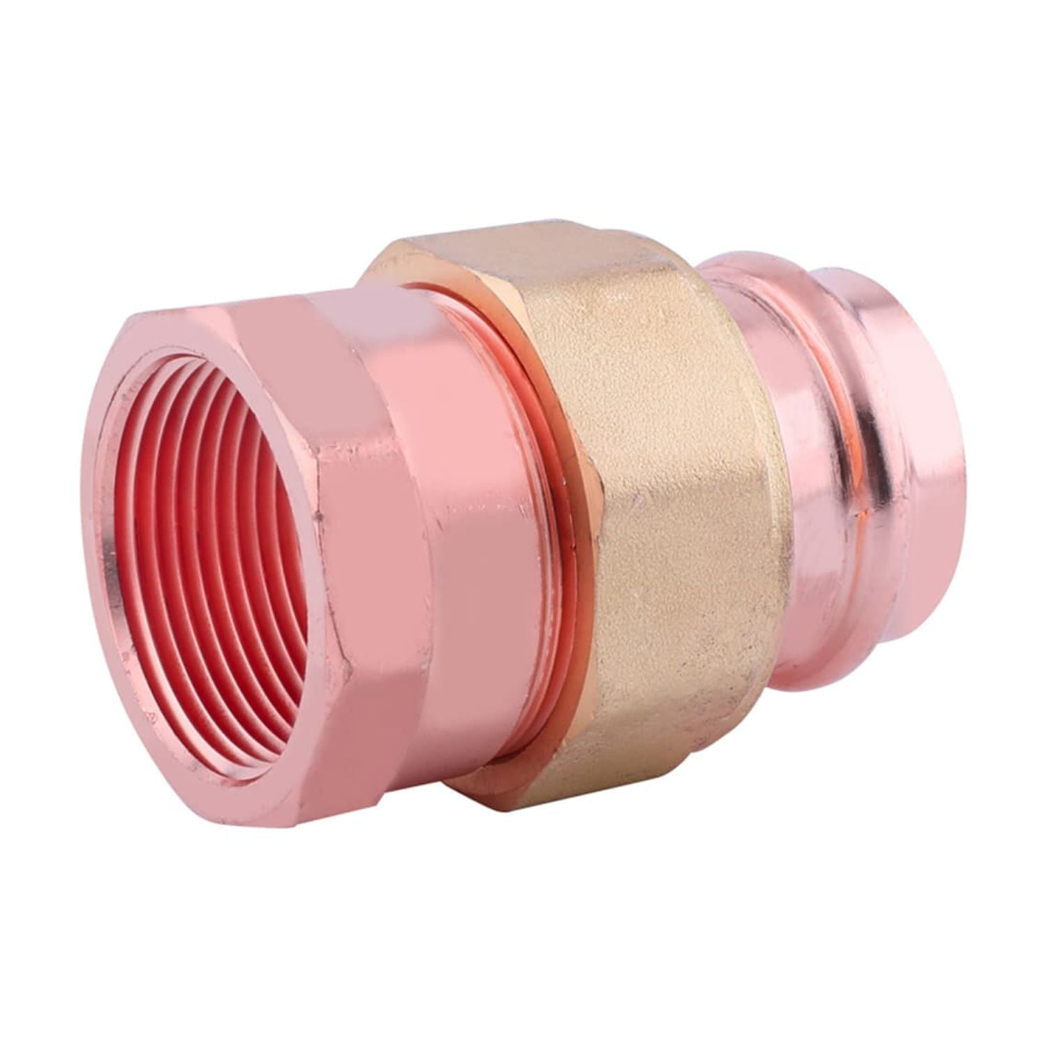 1/2'' x 1/2'' Copper Press Female Union Press x FNPT - Walmart.com