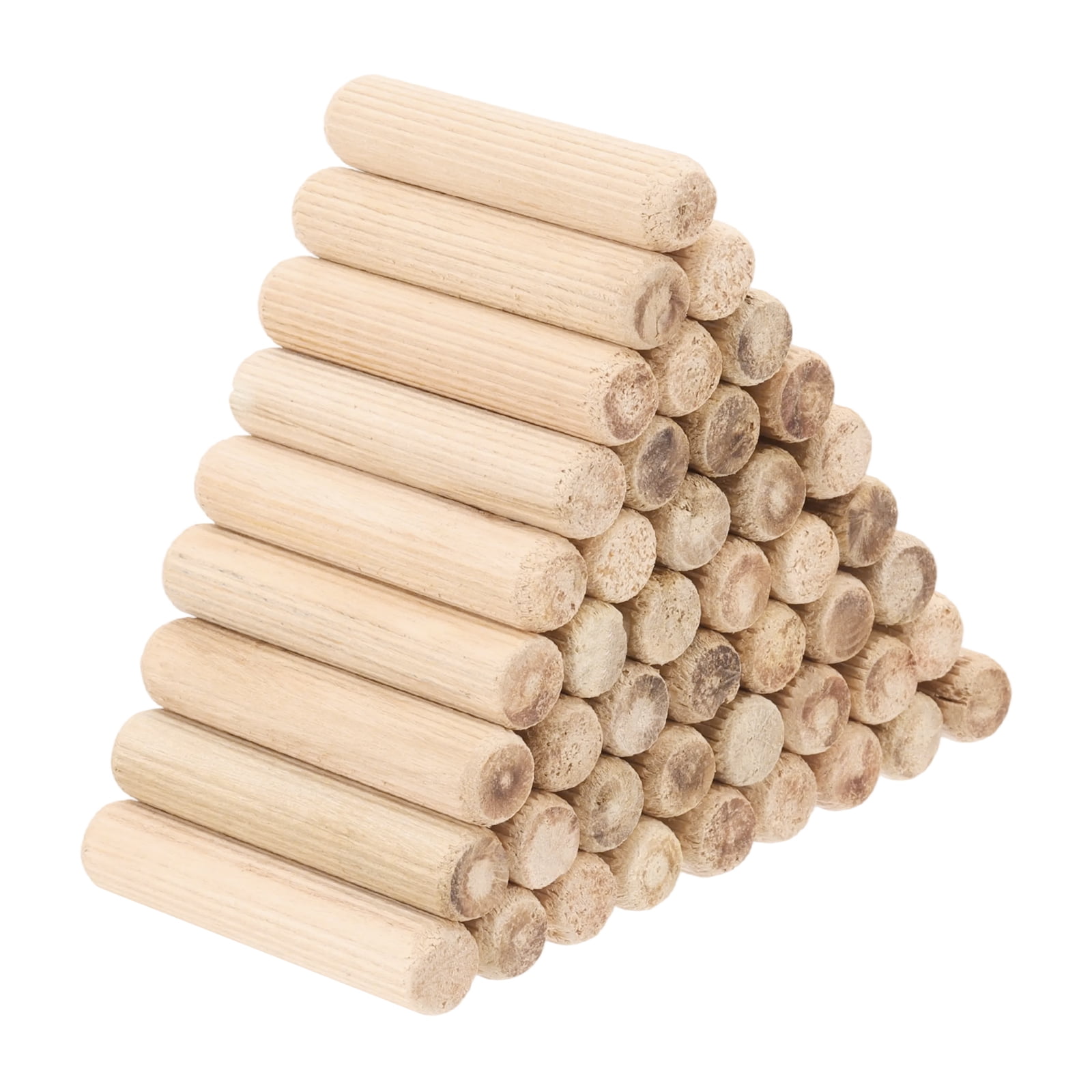 1/2" x 2-3/8" Wood Dowel Pins Fluted Wooden Dowels for Furniture ...