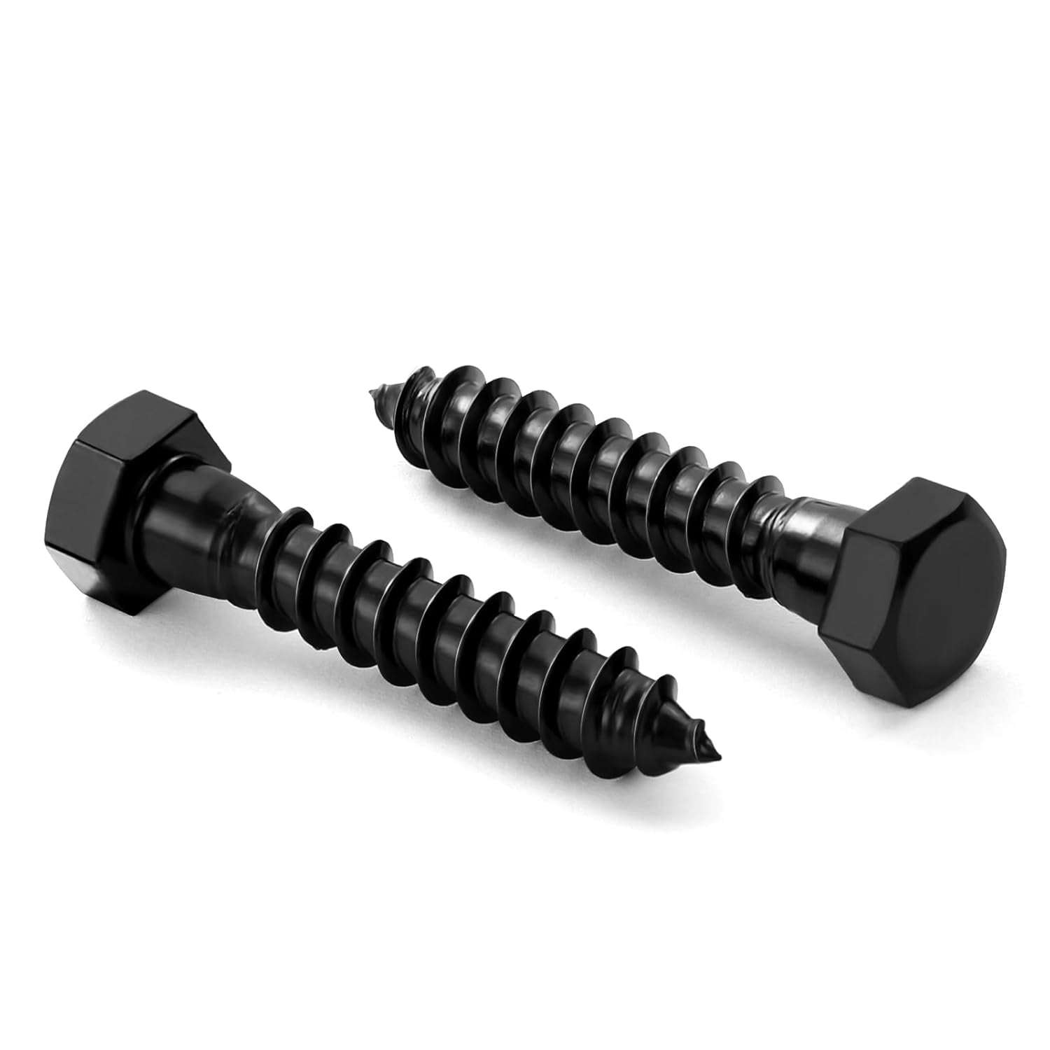 1/2" x 2" Hex Head Lag Screws Bolts, External Drive, Stainless Steel ...