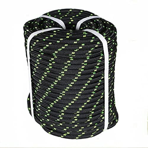 1/2 x 200 Feet Double Braid Polyester Rope, Arborist Rigging Rope ...