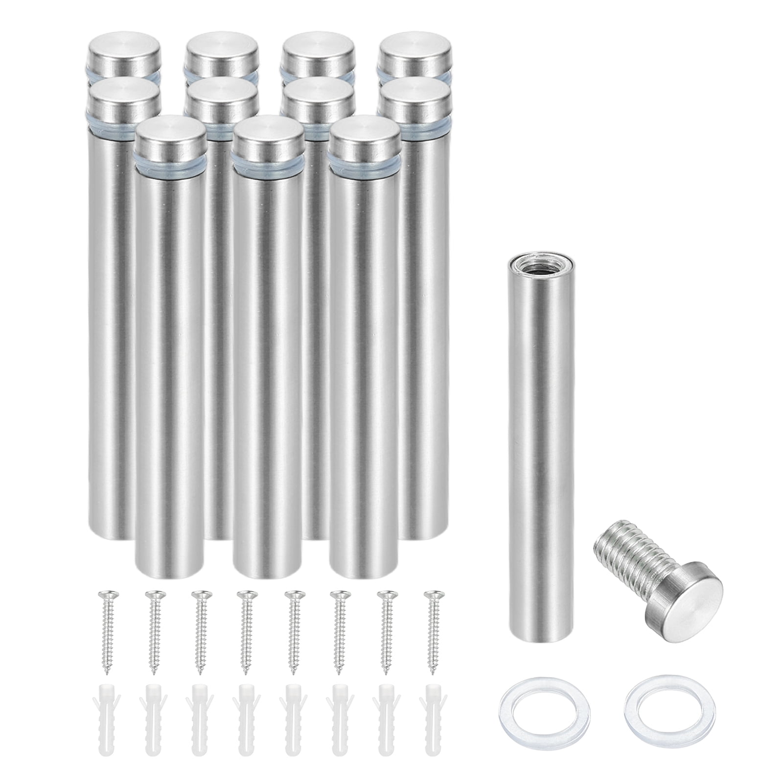 1/2" x 3.2" Standoff Screws, 8 Pack Stainless Steel Wall Mount Sign ...