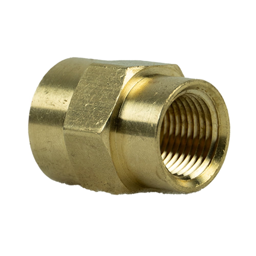 1/2" x 3/8" Brass Female to Female Coupling Reducer Pipe Fitting 119F ...