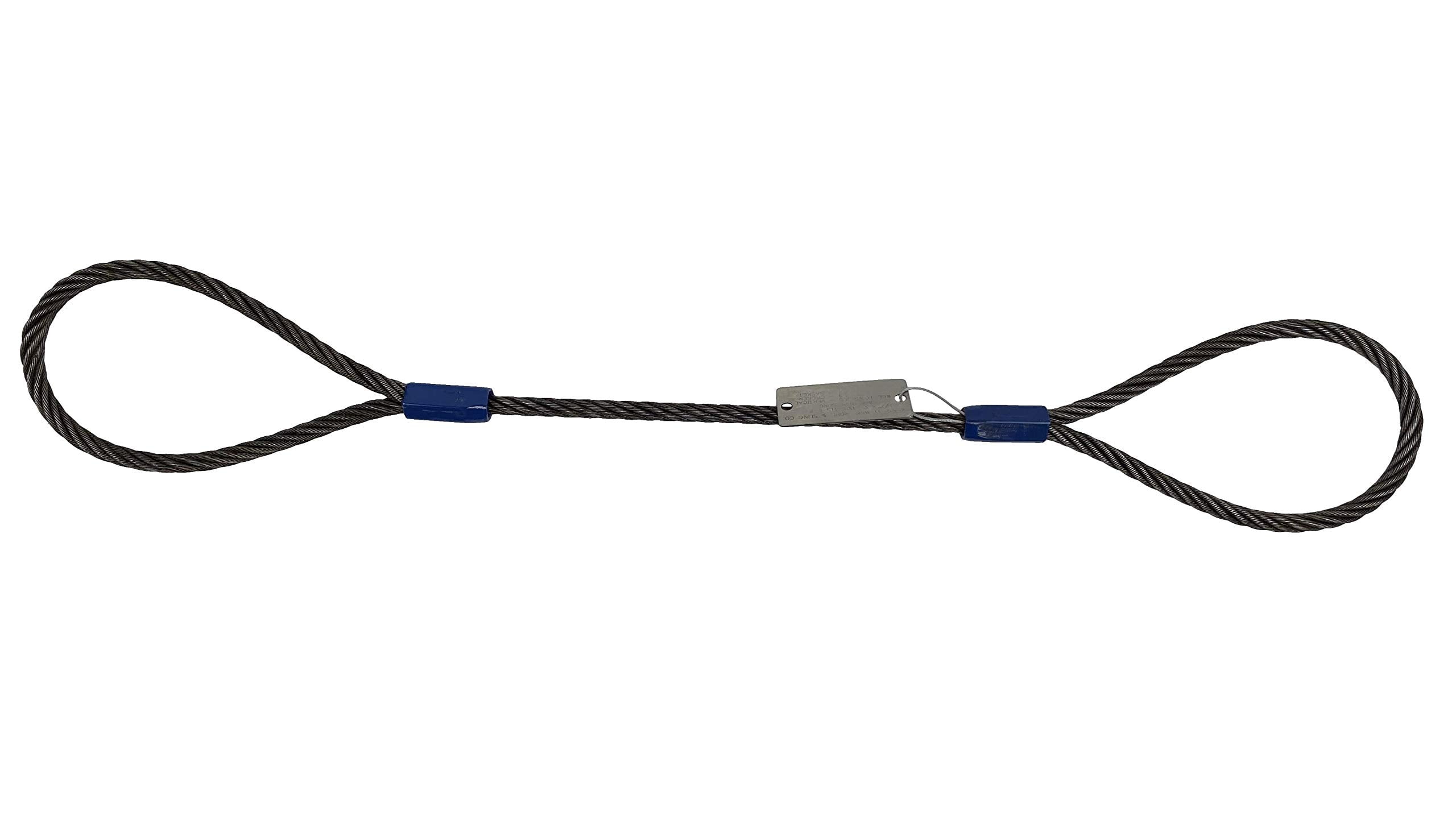 1/2 x 3 FT Single Leg Wire Rope Lifting Sling, Standard Eye ...