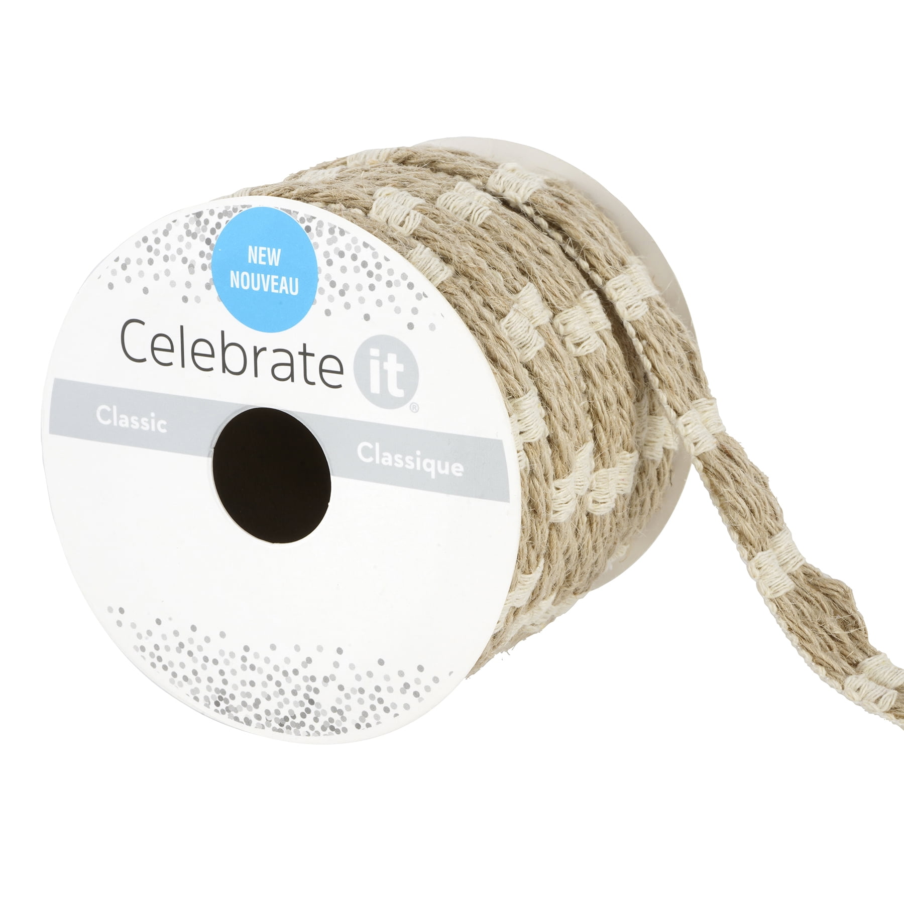 1/2" x 3yd. Natural Brown Jute Trim by Celebrate It® - Walmart.com