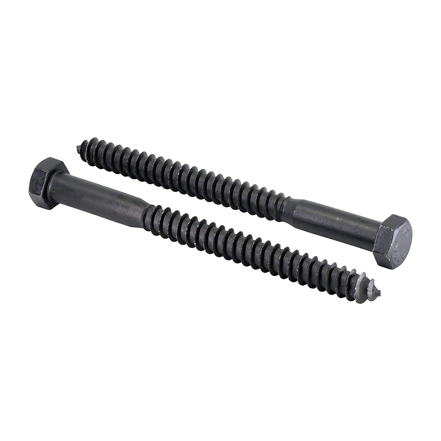 1/2" x 6”, 25-Piece Black Lag Bolts, Rustproof 4-Layer Ceramic BLAKOTE ...