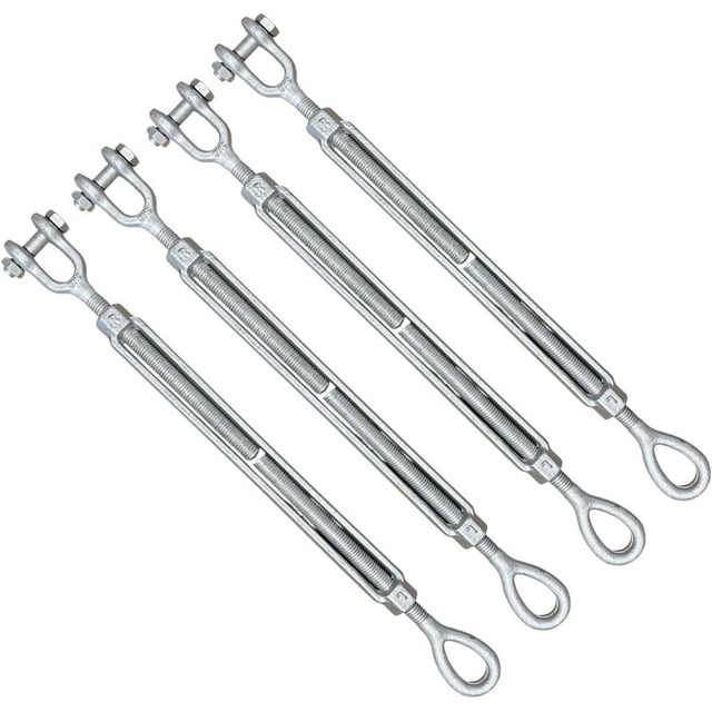1/2" x 6" Drop Forged/Hot Dipped Galvanized Steel Eye/Jaw Turnbuckles ...