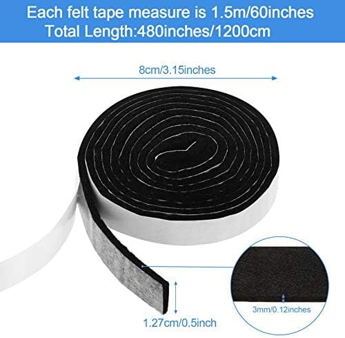 1/2 x 60 Inch Felt Strips with Adhesive Backing Felt Tapes Felt Strip ...