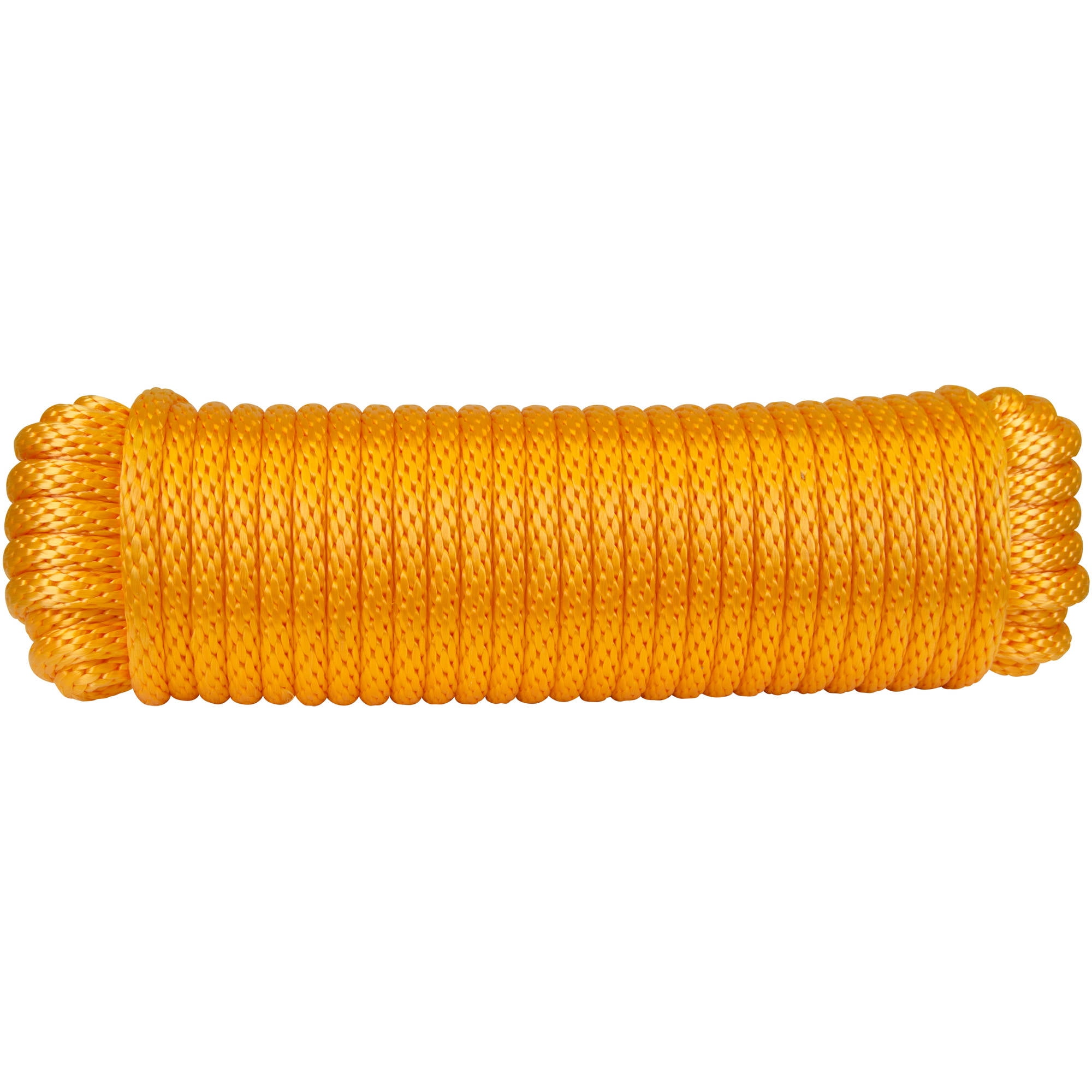 1/2" x 75' Orange Solid Braid Poly Rope - Walmart.com