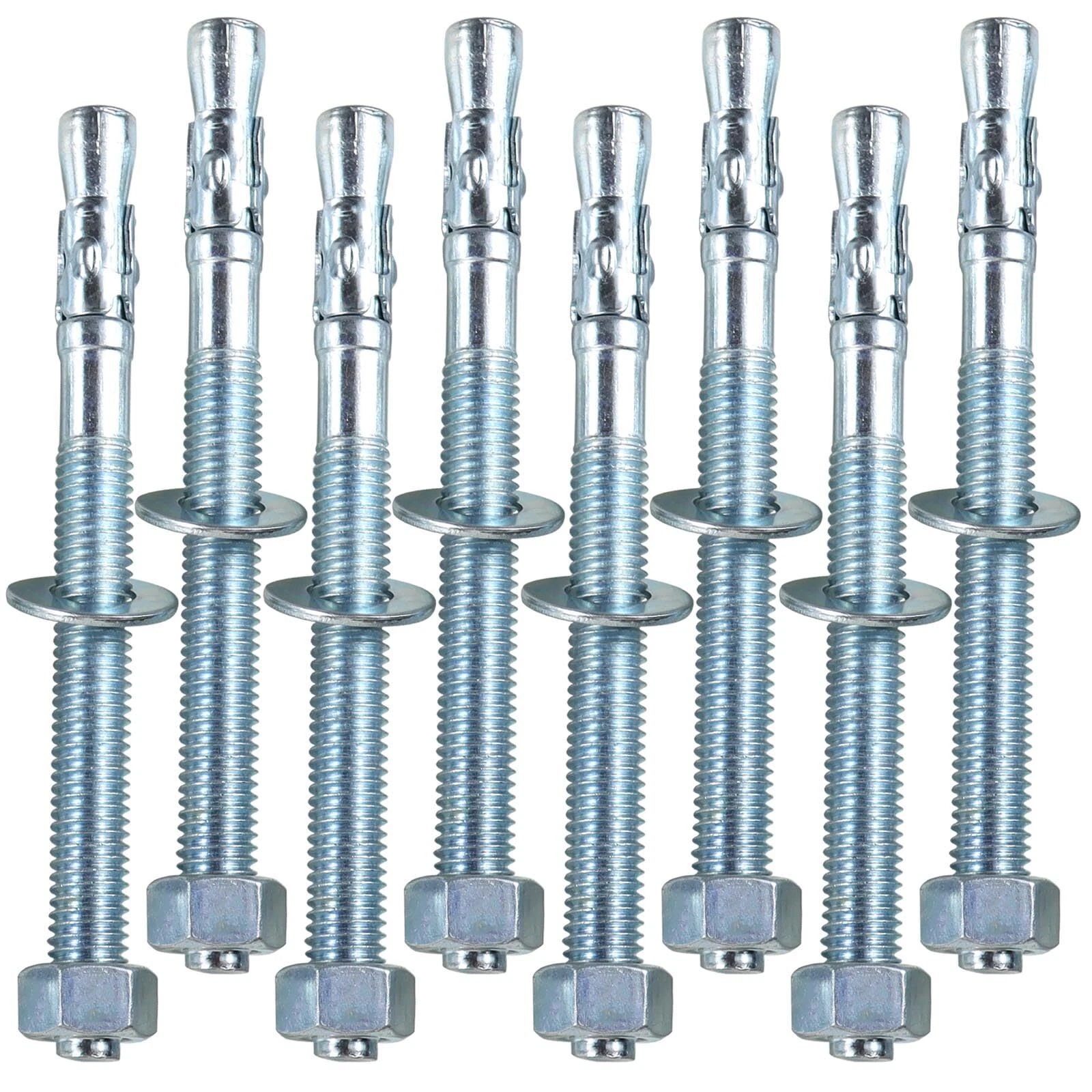 1/2"x6" Wedge Anchor by Zinced of Heavy-Duty Fastener for Cement and ...