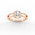 1.20 CTW Asscher Cut Solitaire Engagement Ring Sterling Silver Split ...