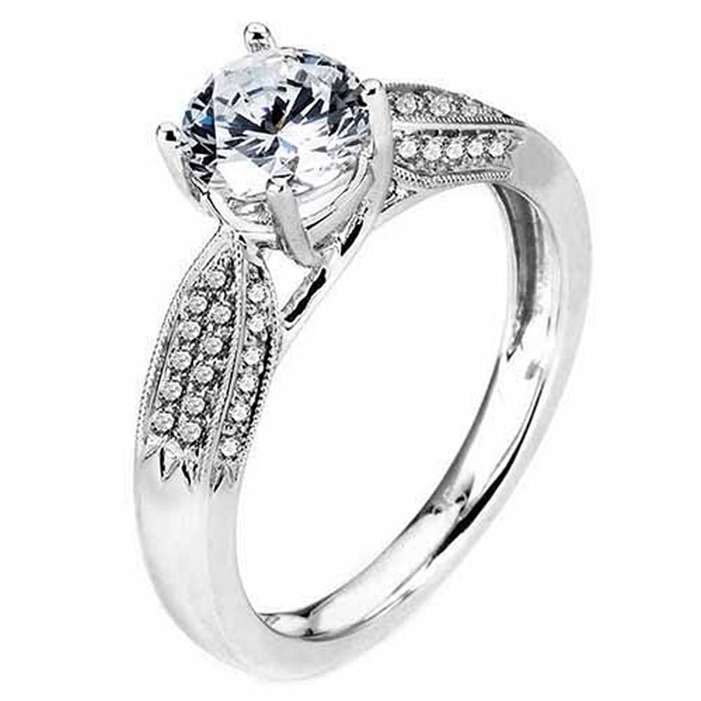 1.20 Carat Brilliant Round Cut Diamond Engagement Ring - Walmart.com