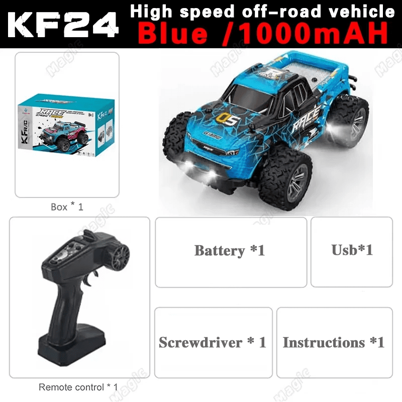 1:20 KF24 KF23 Model RC Car With LED Light 2WD Off-road Truck 2.4G ...
