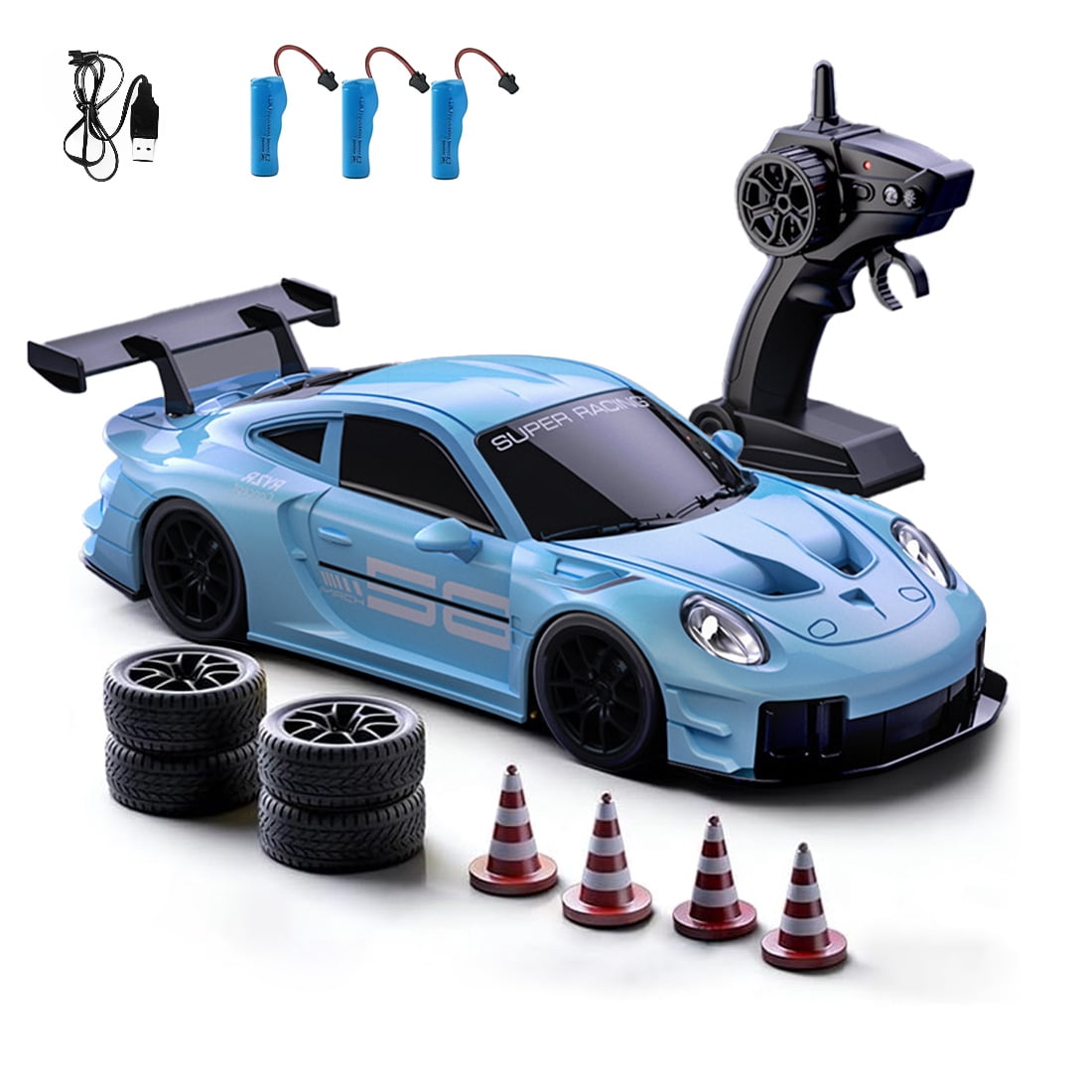 1/20 Scale 4WD RC Drift Car High Speed Remote Control Racing Vehicle ...