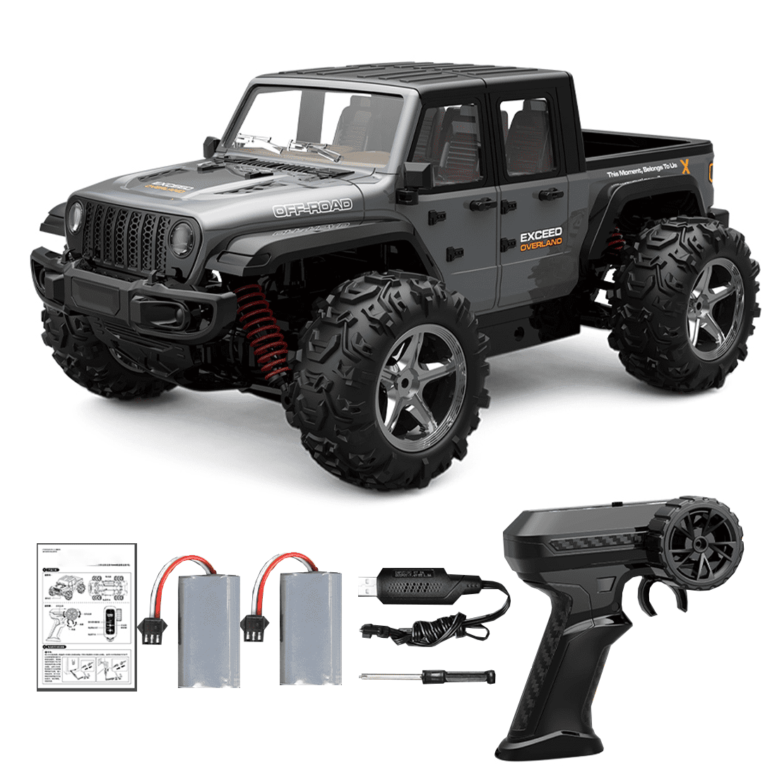 1:20 Scale High-Speed Off-Road RC Truck, 2.4G 4WD 35 KM/H Remote ...