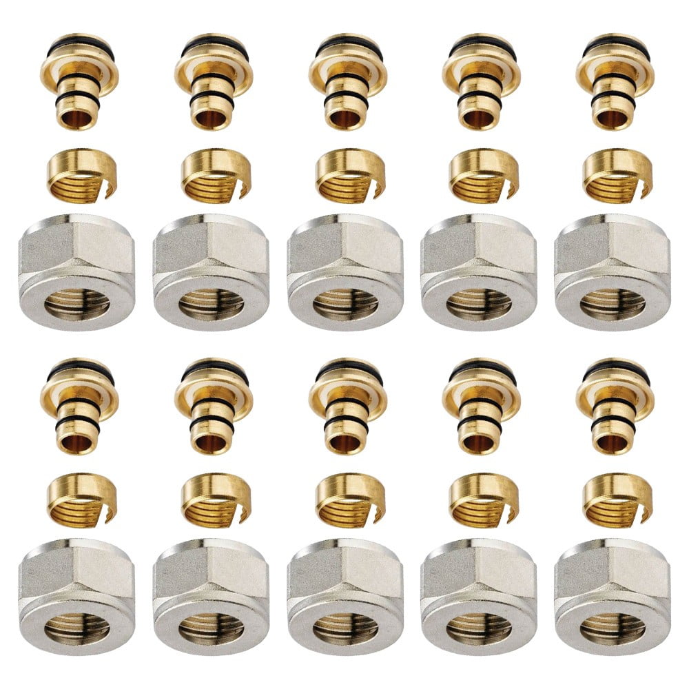 1-20 set Underfloor Heating Manifolds Connectors Fitting 16mm - Walmart.com