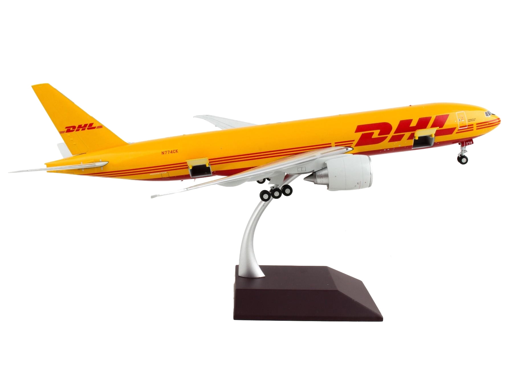 1/200 Scale Boeing 777F DHL Diecast Model Plane - Interactive 'Gemini ...