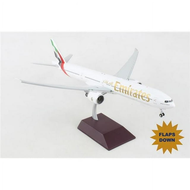 1-200 Scale Reg No. A6-ENV Flaps Down Aircraft Model Plane for Emirates ...