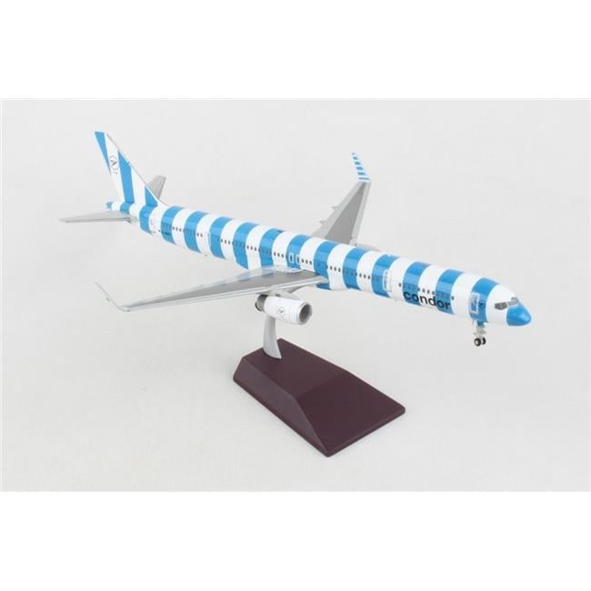 1-200 Scale Sea Blue Stripes Reg No. D-ABOI Aircraft Model Plane for ...