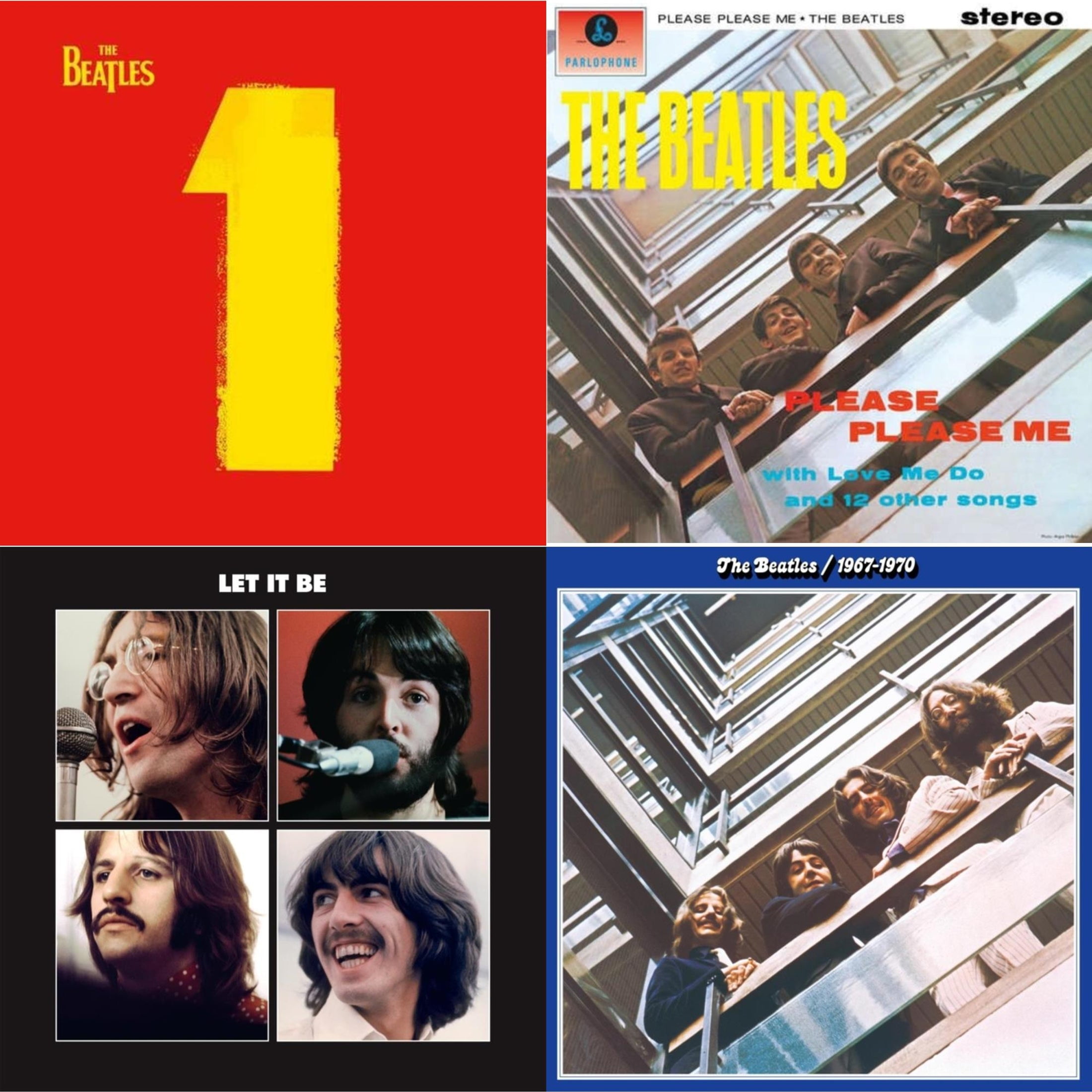 1 (2015 Reissue) & Please Please Me & Let It Be Special Edition & Beatles 1967-1970 (2023 ...